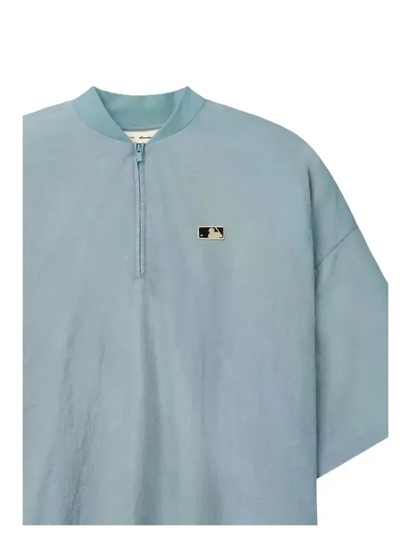 Fear Of God Mlb Logo-patch T-shirt - Blue