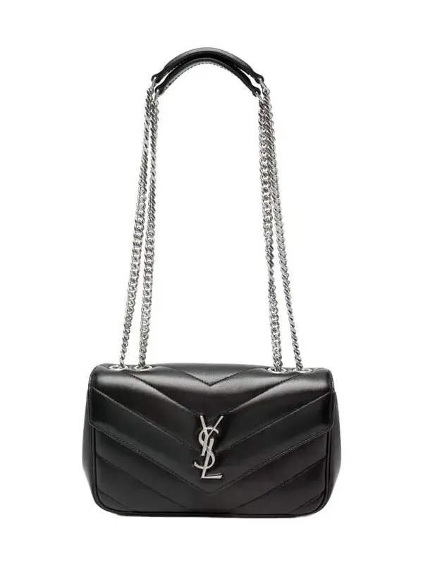 Saint Laurent Loulou Matelassé Leather Shoulder Bag - Black