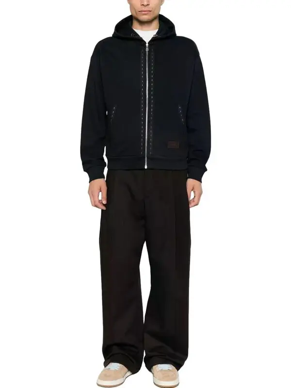 Fendi Selleria Zip-up Hoodie - Blue