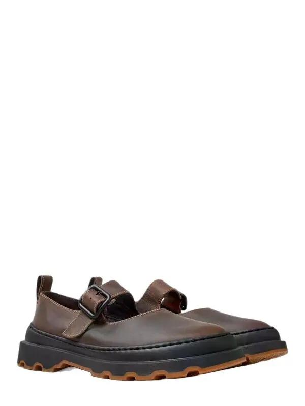 Camper Brutus+ Buckle-fastening Ballet Flats - Brown