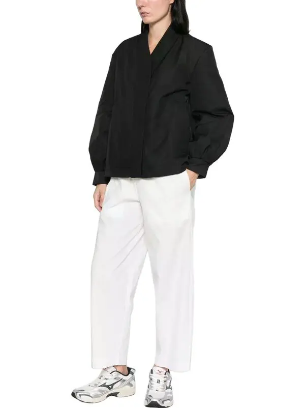 MACRON Balloon Sleeve V-neck Jacket - Black
