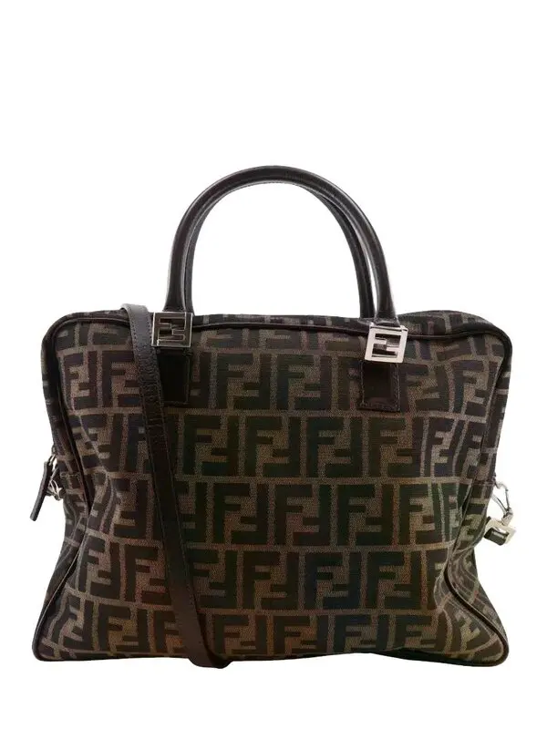 Fendi 20th Century Zucca Canvas Business Bag - Brown