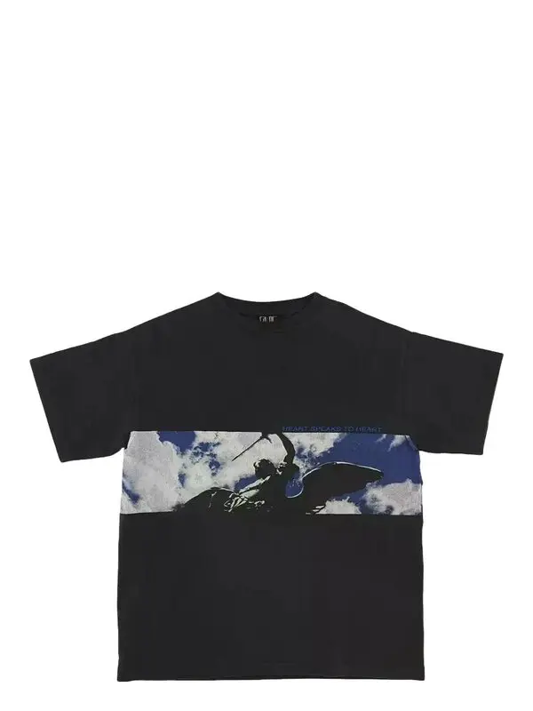 SAINT MXXXXXX Graphic-print T-shirt - Black