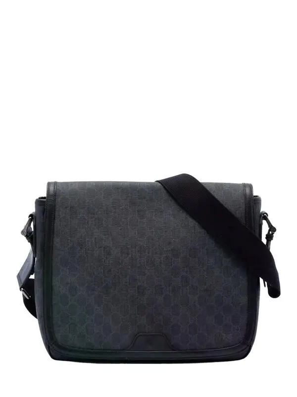 Gucci Gg Supreme Messenger Bag - Black