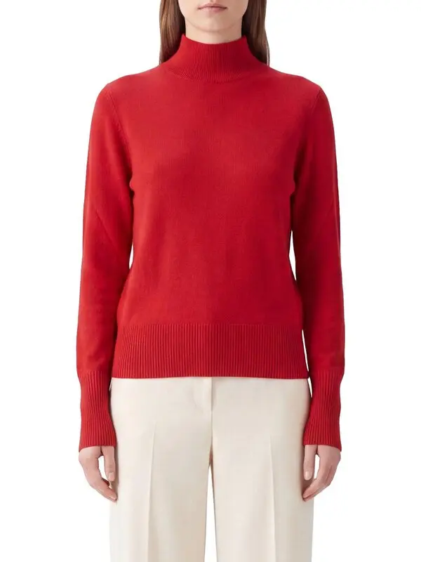 Pinko High Neck Jumper - Red