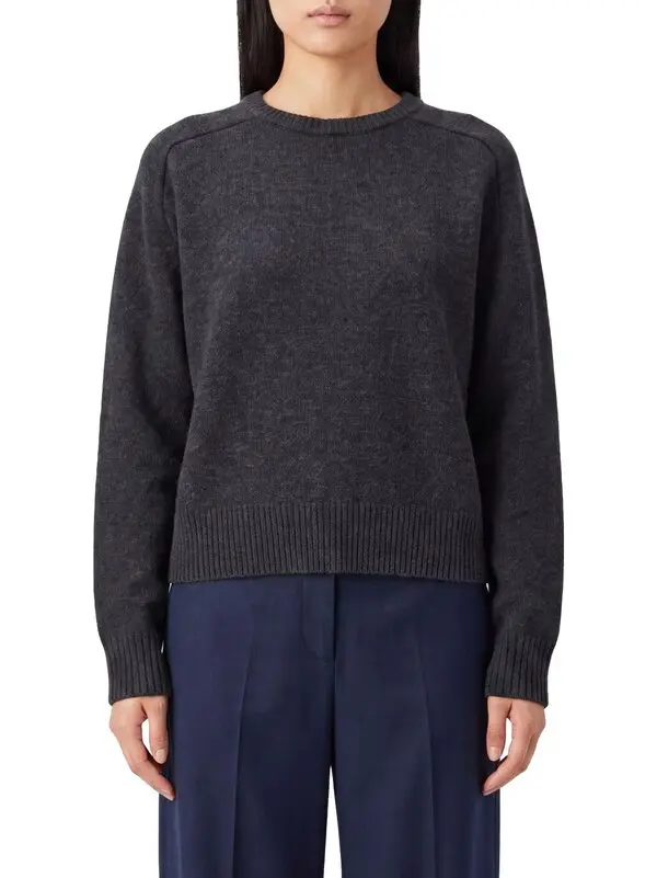 Loulou De Saison Wool And Cashmere Turtleneck Sweater With Ribbed Trims - Black