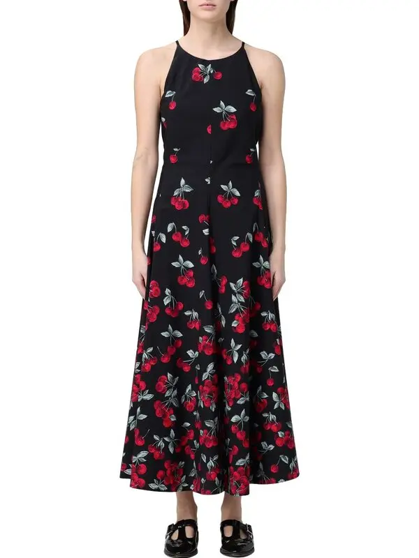 TWINSET Printed Midi Dress - Cherry