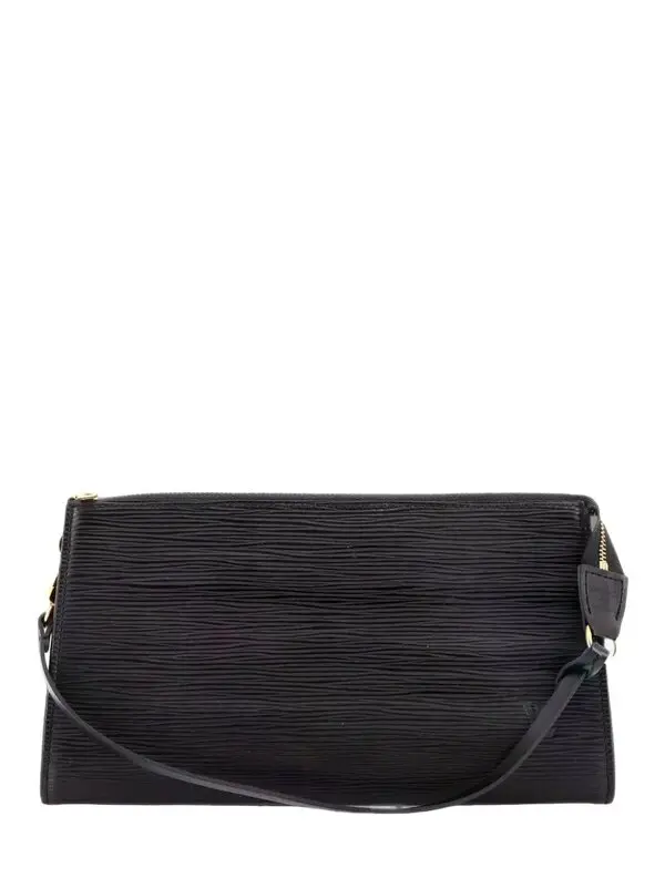 LOUIS VUITTON Pochette Accessoires Epi Leather Clutch Bag - Black