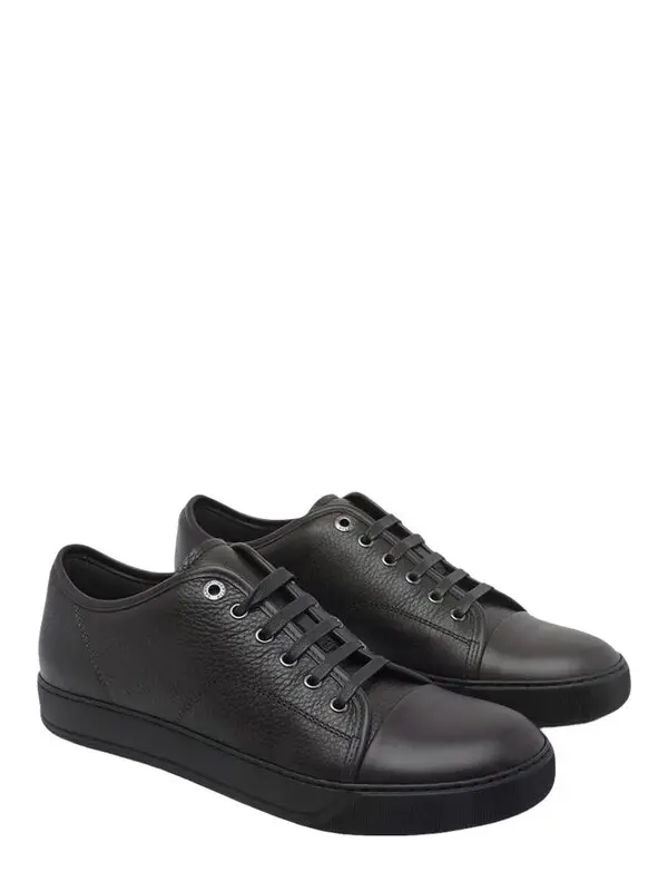 LANVIN Dbb1 Sneakers In Nappa And Grained Leather - Brown