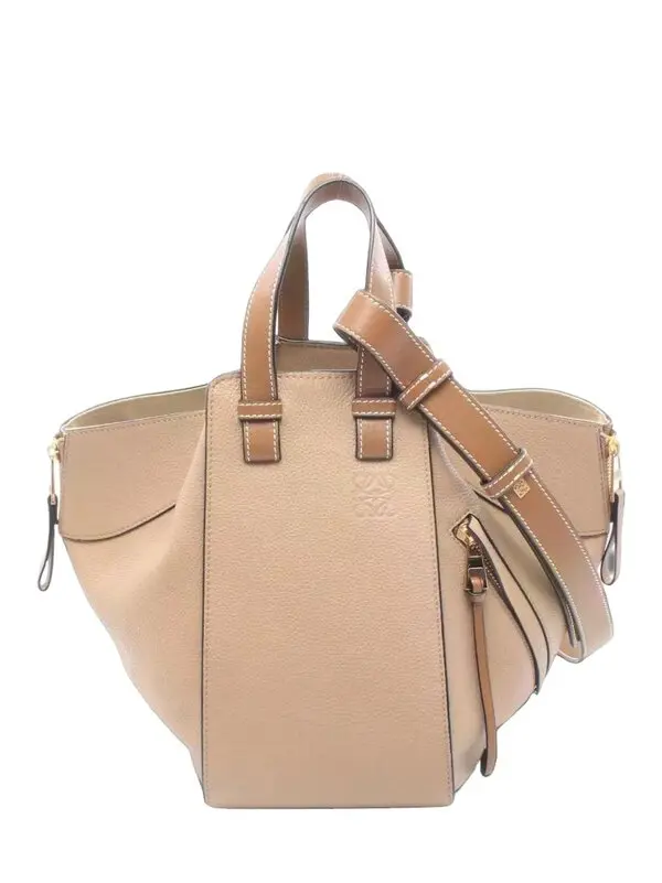 Loewe Small Hammock Two-way Handbag - Neutrals