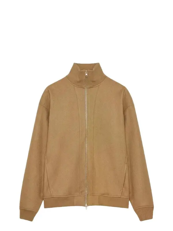 JIL SANDER High-neck Zip-up Jacket - Neutrals