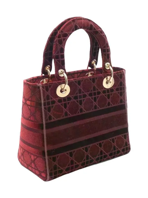 Dior Lady D-lite Medium Handbag - Red