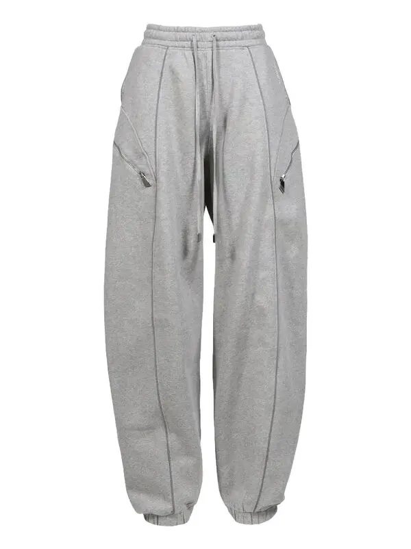 Attico Zip-detail Track Pants - Grey