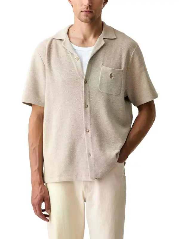 Polo Ralph Lauren Pony Motif Camp-collar Shirt - Neutrals