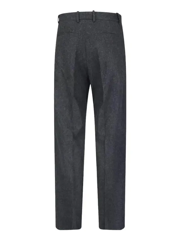 JIL SANDER Straight-leg Wool Trousers - Grey