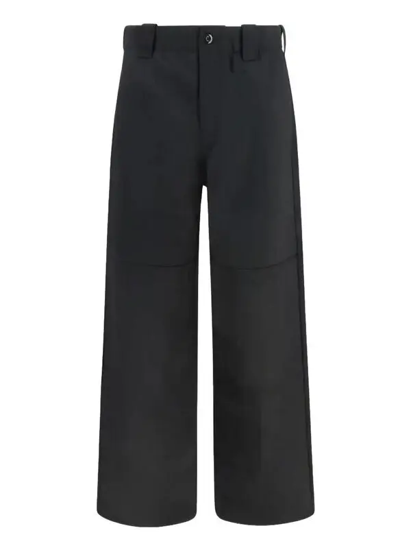 Kenzo Double-knee Straight-leg Trousers - Black