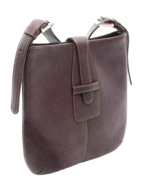 Loewe 2000s Buckle-strap Cross Body Bag - Brown