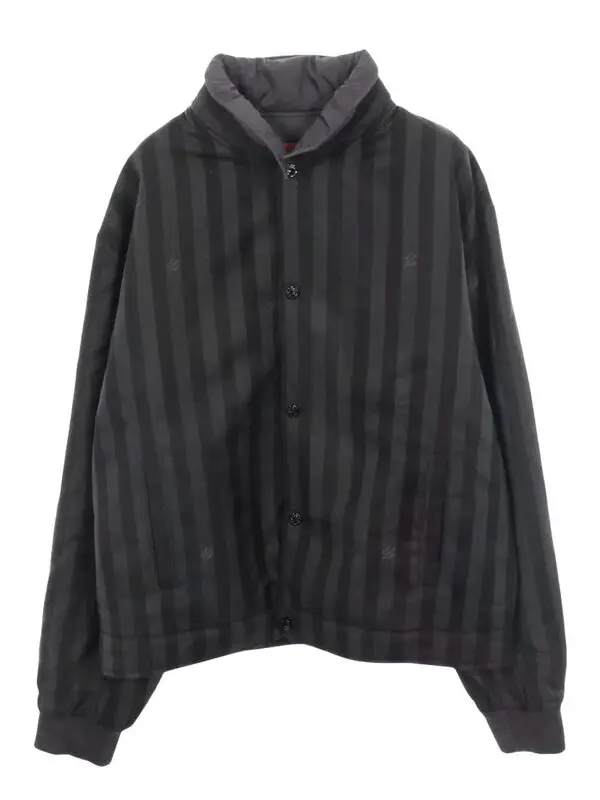 LOUIS VUITTON Reversible Striped Bomber Jacket - Black