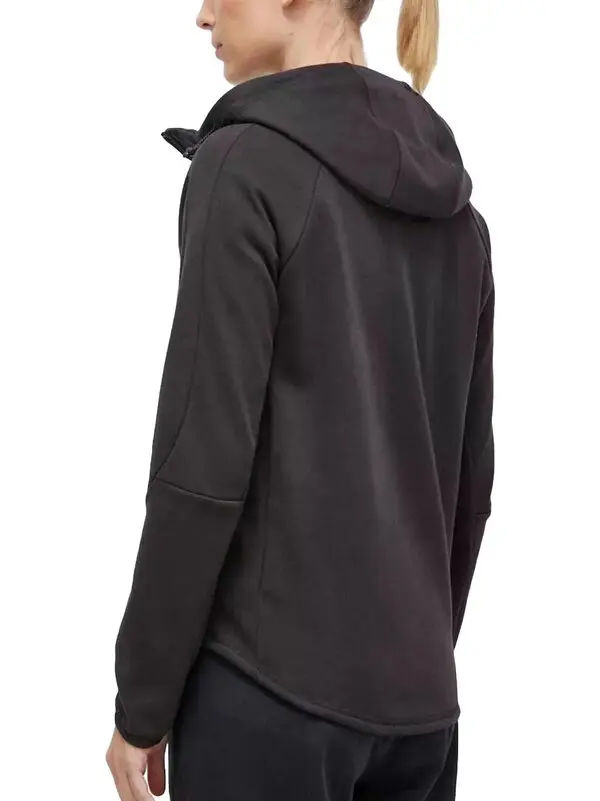 PUMA Logo Print Zip-up Hoodie - Black