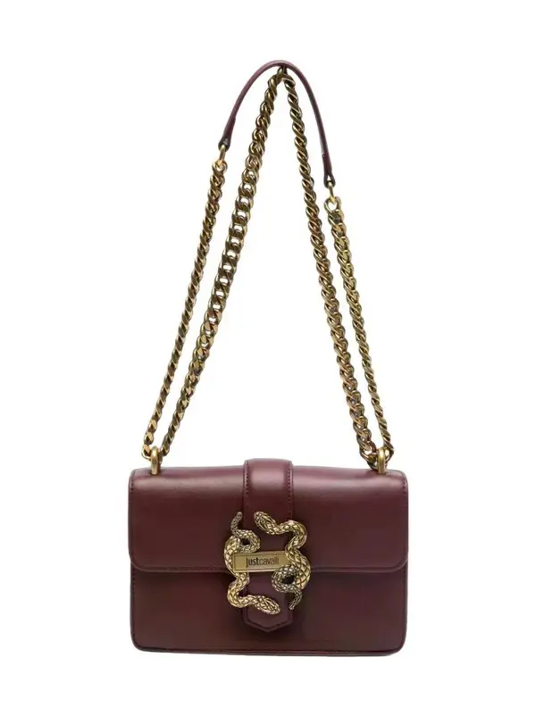 Just Cavalli Snake Plaque Chain-strap Shoulder Bag - Red