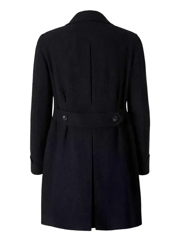 Tagliatore Double-breasted Lapel Collar Coat - Blue