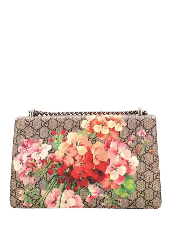 Gucci Dionysus Blooms Print Gg Coated Canvas Shoulder Bag - Brown