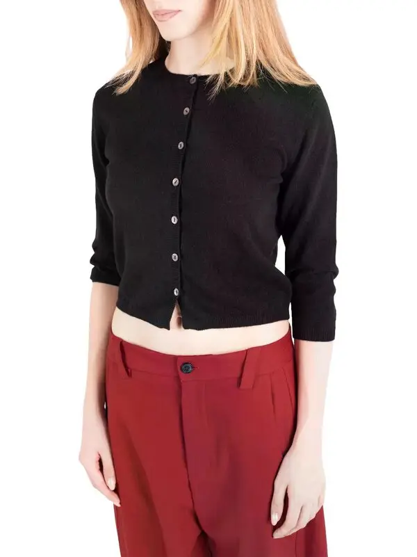 SOCIETE ANONYME Cashmere Button-up Cardigan - Red
