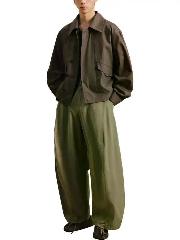 CROQUIS Cropped Relaxed-fit Jacket - Grey