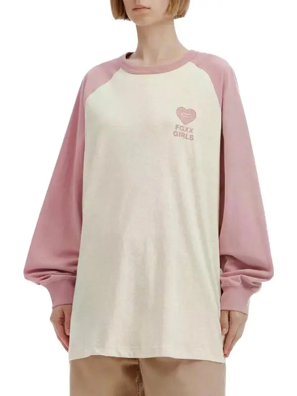 FINGERCROXX Raglan Sleeve T-shirt - Neutrals