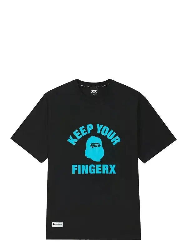 FINGERCROXX Graphic-print Cotton T-shirt - Black