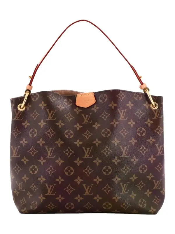 LOUIS VUITTON Monogram Canvas Pm Hobo Bag - Brown