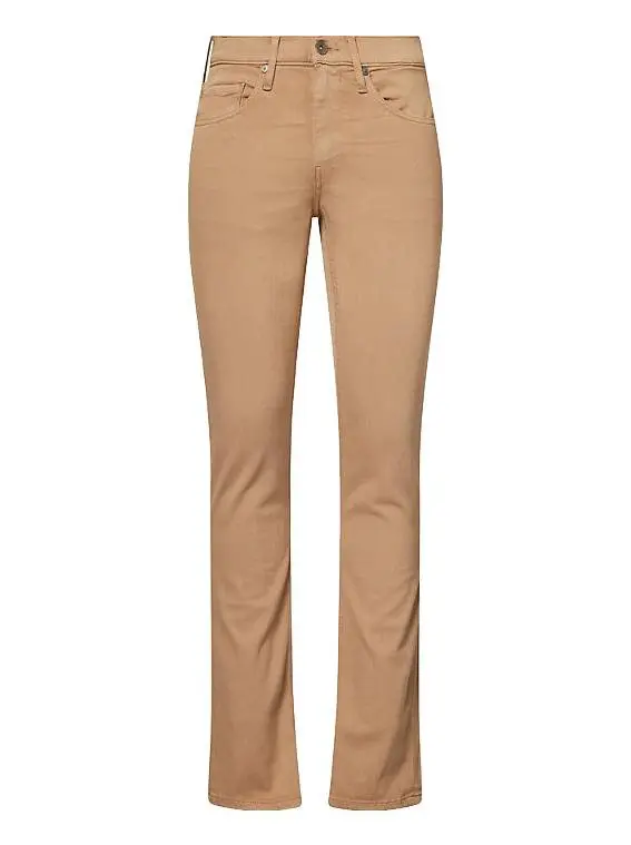 Paige Federal Slim-fit Woven Trousers - Sable