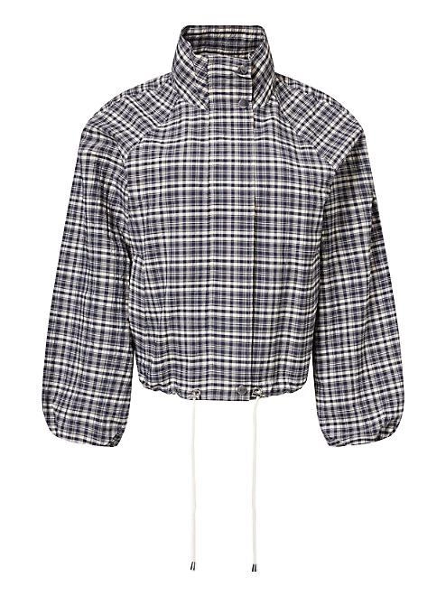 Rails Blake Funnel-neck Checked Woven Jacket - Mini Check