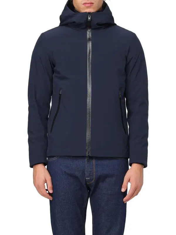 Woolrich Zip-up Hooded Jacket - Blue