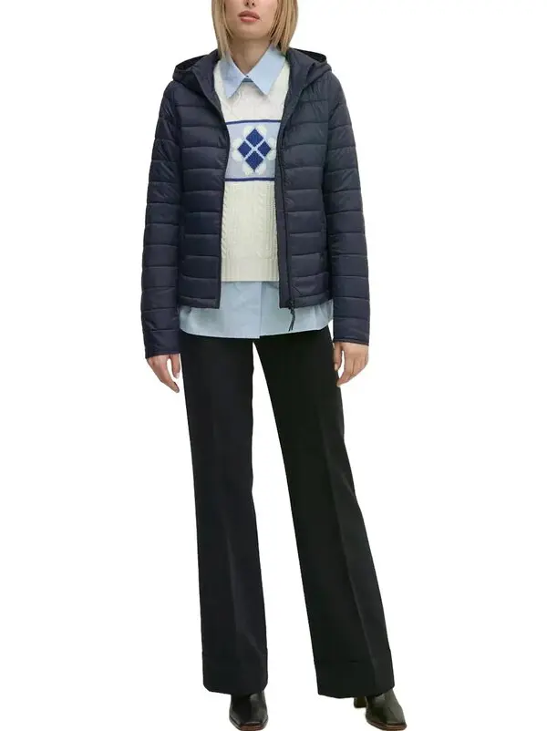 BENETTON Argyle Pattern Cable Knit Sweater - Neutrals