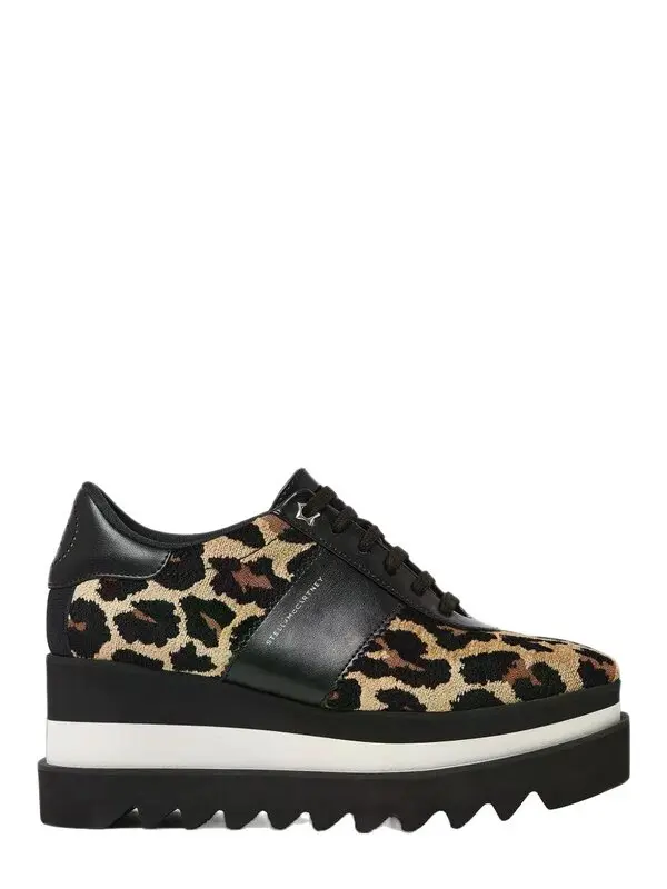Stella McCartney Leopard-print Platform Sneakers - Neutrals