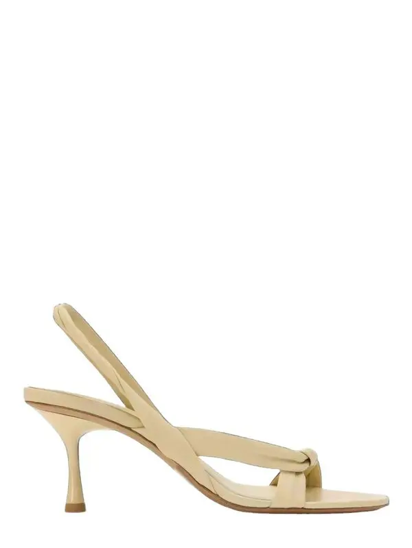 Studio Amelia Siena Braided Slingback Sandals - Yellow