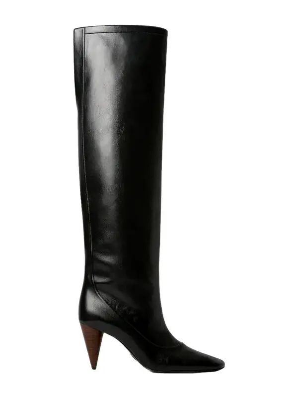 Stella McCartney Square-toe Over-the-knee Boots - Black