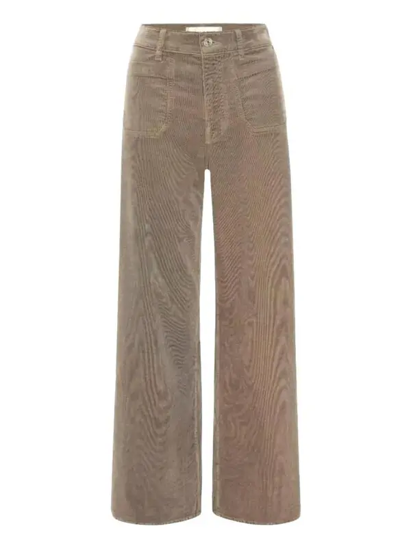 FRAME Le Slim Palazzo Corduroy Trousers - Neutrals