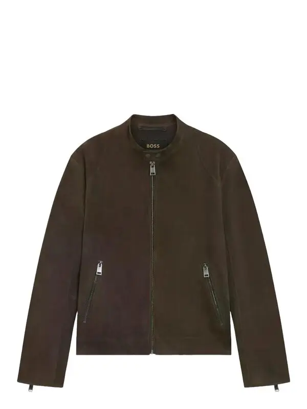 BOSS Zip Long Sleeves Jacket - Brown