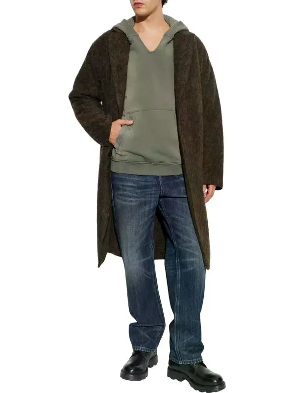 DIESEL® S-keithy Distressed Hoodie - Green