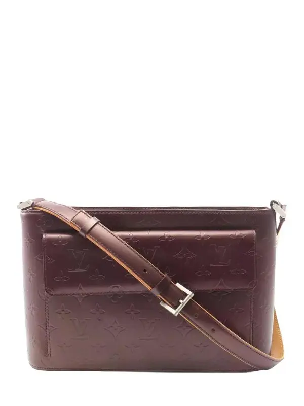 LOUIS VUITTON Monogram Mat Alston Shoulder Bag - Red