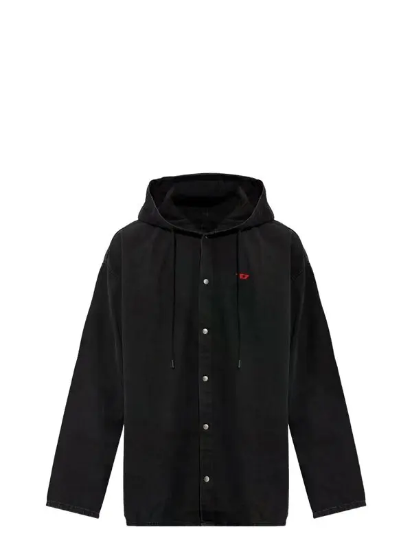 DIESEL® D-dewny-hood Denim Shirt - Black