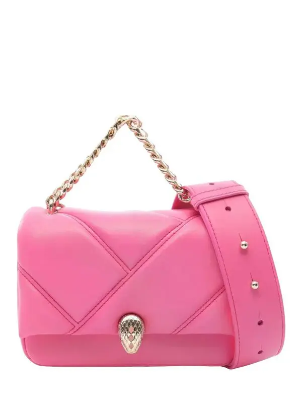 BVLGARI Leather Serpenti Cabochon Satchel - Pink