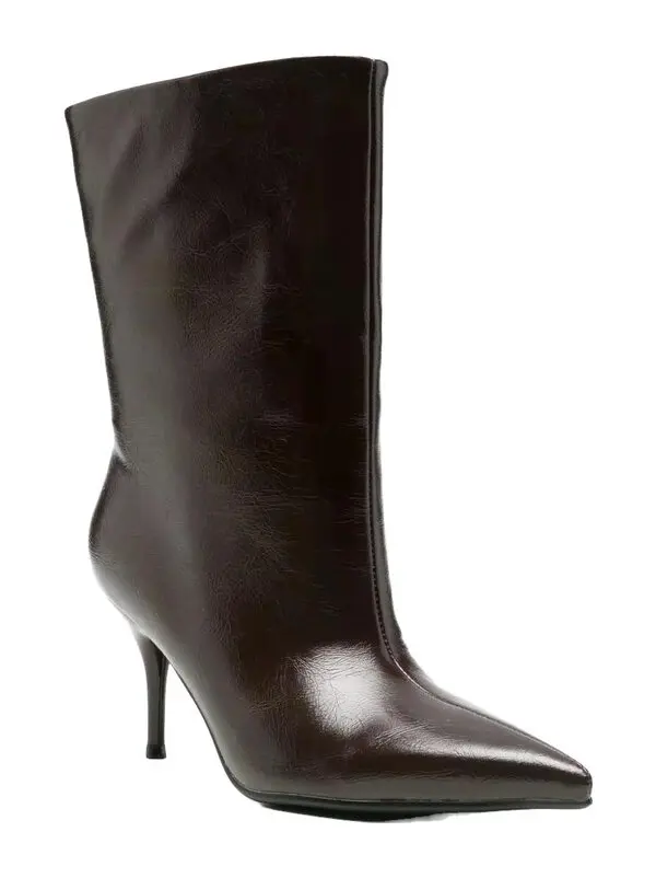 TWENTY FOURHAITCH Unuk Pointed-toe Stiletto-heel Boots - Brown