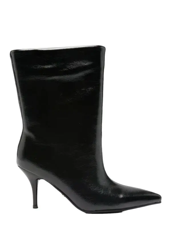 TWENTY FOURHAITCH Unuk Pointed-toe Stiletto-heel Ankle Boots - Black