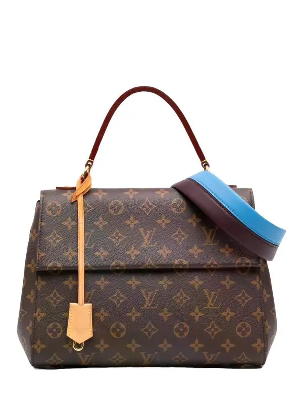 LOUIS VUITTON Monogram Canvas Cluny Mm Satchel - Brown