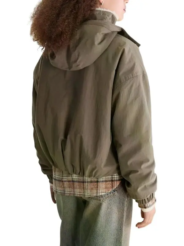 BELLEROSE Hooded Faux-fur Collar Jacket - Brown