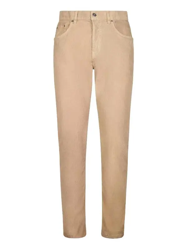 DONDUP Corduroy Effect Five-pocket Trousers - Neutrals