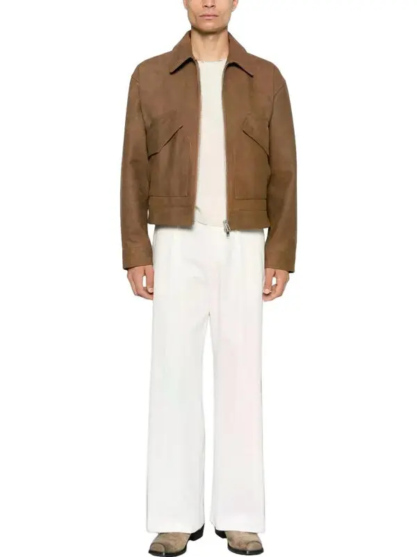 SECOND / LAYER Revival Flight Leather Jacket - Brown